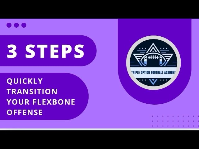 3 Steps to QUICKLY Transition Your Flexbone Offensive Attack - Triple ...