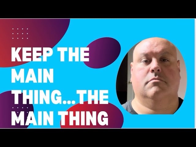 How to Keep the Main Thing the Main Thing With Today’s Triple Option ...